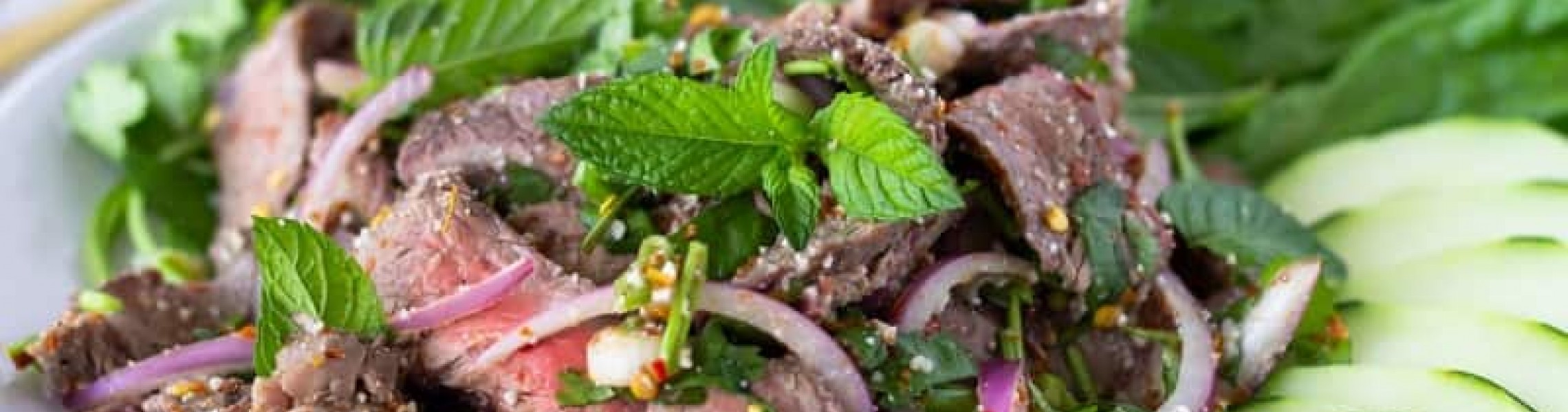 Nam Tok Mu Grilled Pork spicy salad